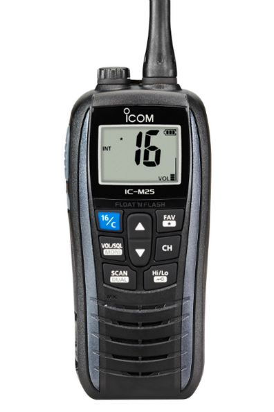 Icom IC-M25 Floating Marine Two Way Radio - Grey — Radio Shop LTD